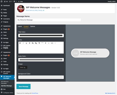 Wp Welcome Message Wordpress Popup Message Plugin By Webtrendy Codecanyon