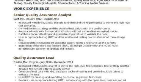 Qa Analyst Resume Sample Senior Quality Assurance Analyst Resume Samples Qwikresume Williamson Qa Analyst Resume Sample Senior Quality Assurance Analyst Resume Samples Qwikresume Williamson