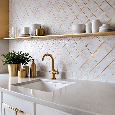 40 White And Gold Kitchen Ideas For A Luxurious Look