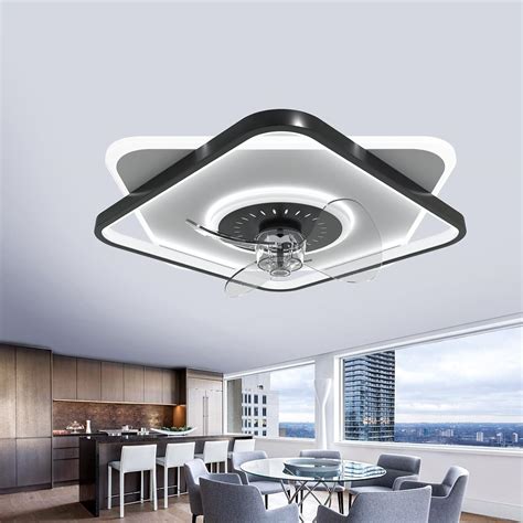 Frixchur Low Profile Ceiling Fans With Lights And Remote Fandelier