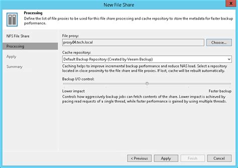 step 4 specify file share processing settings veeam backup guide for