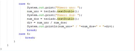 Condición Switch en Java
