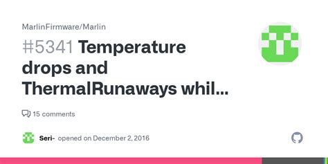 Temperature Drops And Thermalrunaways While Printing · Issue 5341