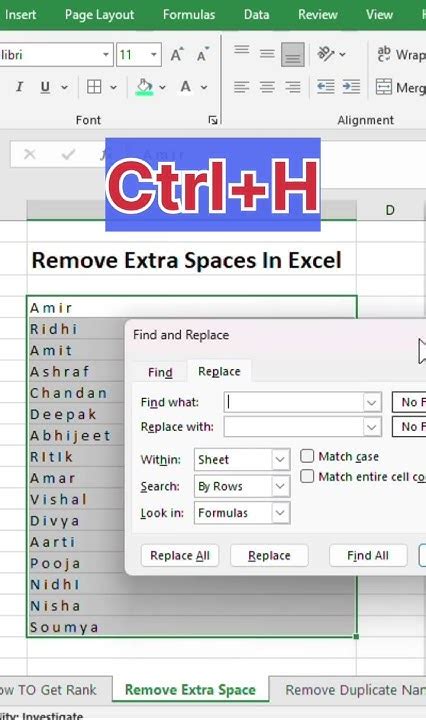 How To Remove Extra Space In Excel Excel Exceltricks Exceltips