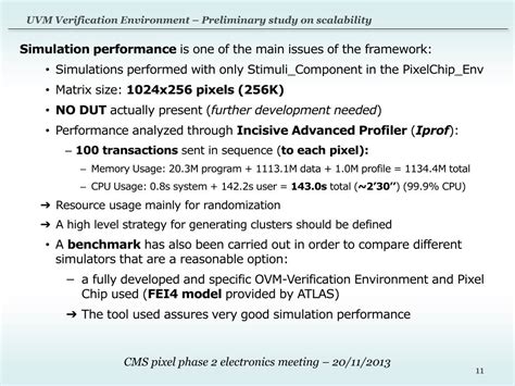 ppt status of pixel chip simulation framework powerpoint presentation