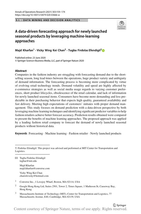 A Data Driven Forecasting Approach For Newly Launched Seasonal Products By Leveraging Machine
