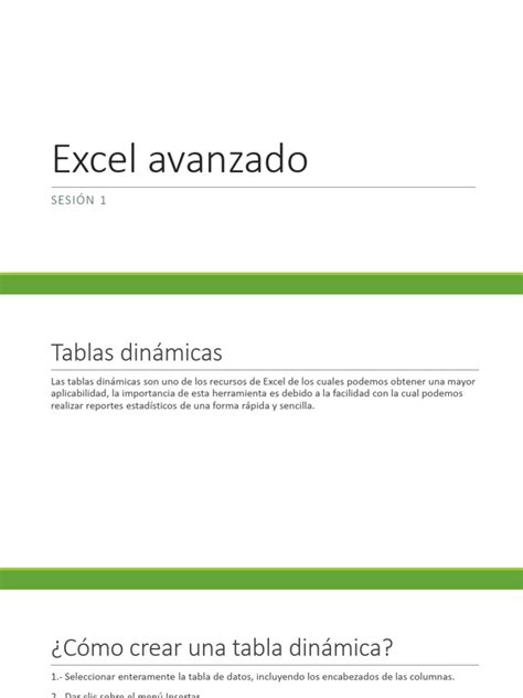 Excel Avanzado Sesion 1 Descargar Gratis Pdf Ventana Informática Hoja De Cálculo