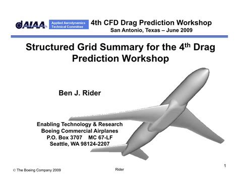 Pdf Structured Grid Summary For The 4 Drag Prediction Blunt Te