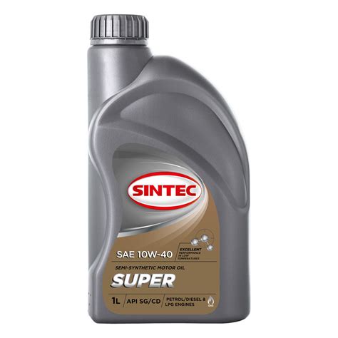 Масло моторное Sintec Super 10W-40 SG/CD 600239 1 л Цена - Купить в ...