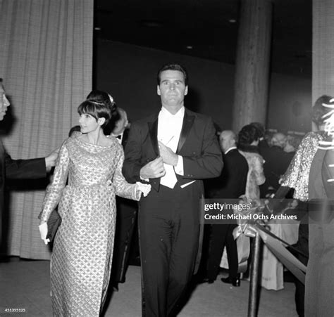 Actor James Garner With His Wife Lois Clarke Attends A Party In Los
