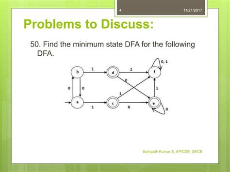 19 Minimization Of Dfa Ppt
