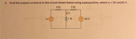 Solved Show All Work And Steps Find The Output Current Io