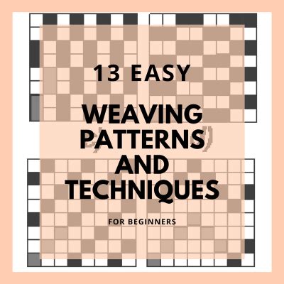 13 Weaving Patterns Techniques Every Beginner Should Know Artofit
