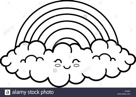 Black And White Rainbow Drawing At Getdrawings Free Download