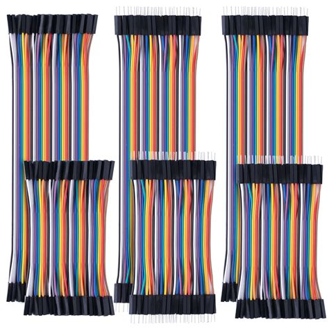 Getuscart 10cm 20cm 240pcs Breadboard Jumper Dupont Wires Cable Kit