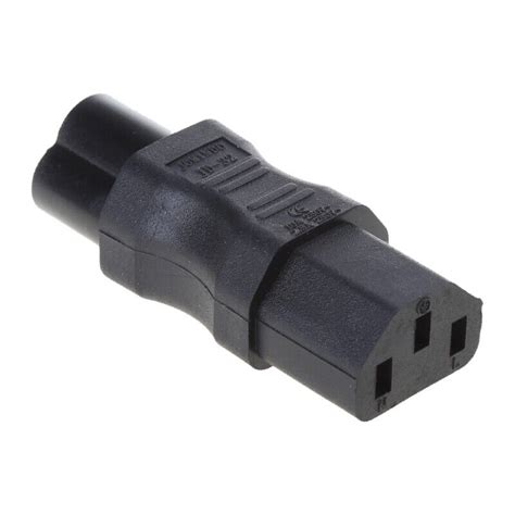 Iec 3 Pin C13 Female To Male Cloverleaf Plug Power Adapter Converter Ebay