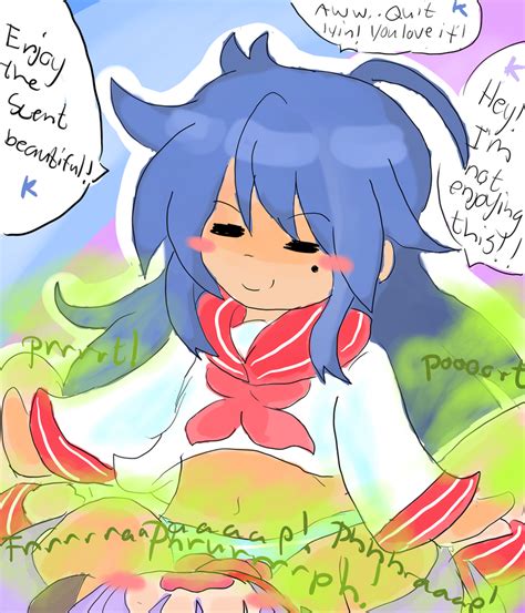 Konata Facefarting Kagami By Kirbythebluestblue On Deviantart