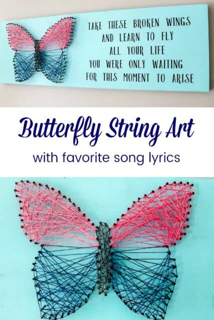How To Make Butterfly String Art A Turtle S Life For Me