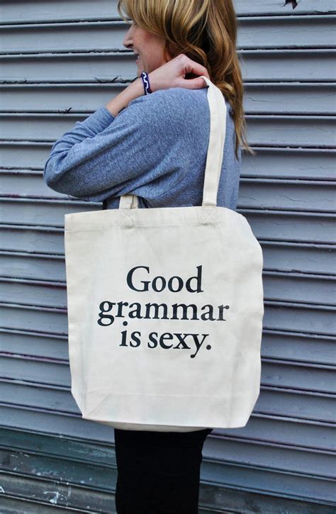 Good Grammar Is Sexy Tote Bag Etsy