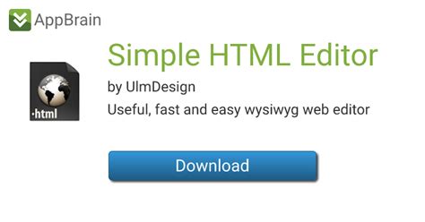 Simple Html Editor For Android App Download