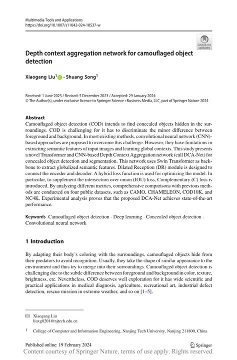 Depth Context Aggregation Network For Camouflaged Object Detection