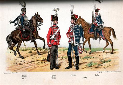 Uniforms Of The 3rd Von Zieten Hussar Regiment From The 1890s
