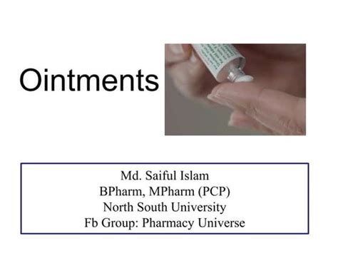Ointments Types Of Ointments Ointment Base Classification Of