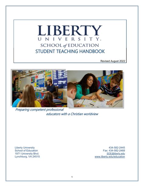 Student Teaching Handbook Liberty University