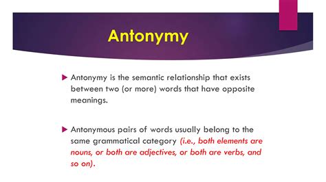 Week 42 Semantic Relationship Student Copy Ppt