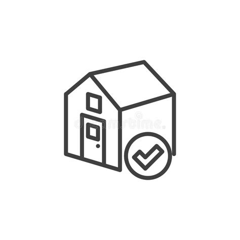 Approval Line Icons Collection Acceptance Endorsement Validation