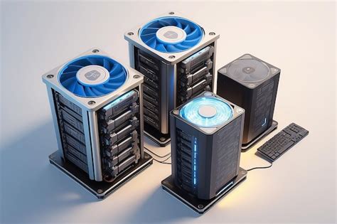 Premium Photo Server Concept Illustration