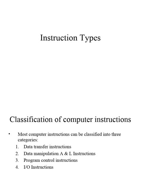 10 Computer Instruction And Instructions Sets 01 02 2024 Pdf