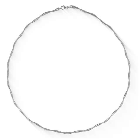 20 Reversible Diamond Cut Twisted Omega Necklace Na Hoku