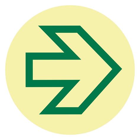 Círculo com seta verde