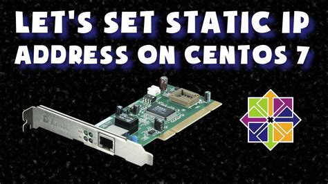How To Set Static Ip Address On Linux Centos 7 Virtual Machine Youtube