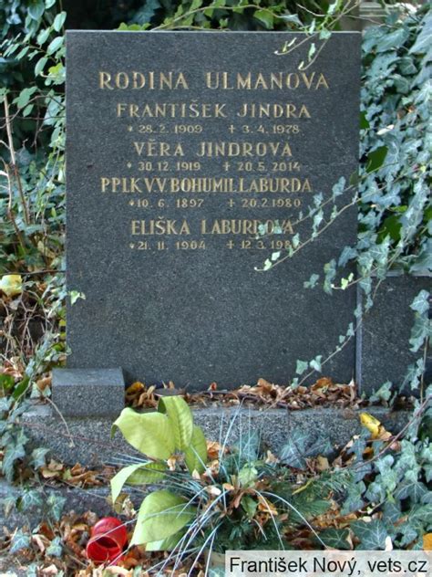 Hrob Bohumil Laburda Spolek Pro Vojenská Pietní Místa