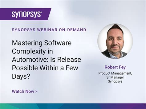 Mastering Software Complexity In Automotive Is Release Possible Within A Few Days Automotive