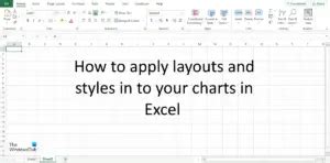 How To Change Layout And Chart Style In Excel