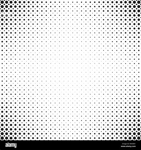 Monochrome Abstract Repeating Halftone Circle Pattern Background Vector Template Design From