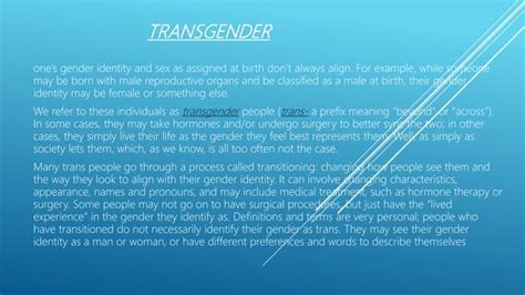 Sex And Gender By Uzma Ppt