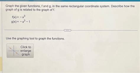 Solved Graph The Given Functions F And G In The Same Chegg
