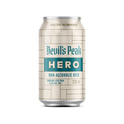 Devils Peak Hero Non Alcoholic 24 X 330ml Cans 0 5 Alc Vol Devils Peak Beer Co