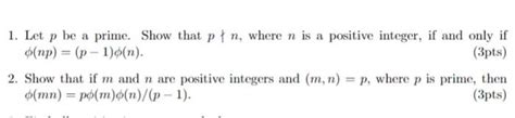 Solved Let P Be A Prime Show That Pn Where N Is A Chegg