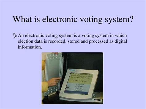 Ppt Electronic Voting System Security Powerpoint Presentation Id