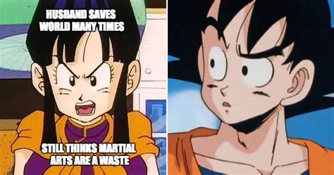 Dragon Ball 10 Hilarious Goku And Chi Chi Memes Only True Fans Will
