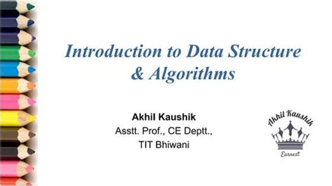 Data Structures And Algorithm Module 1pptx