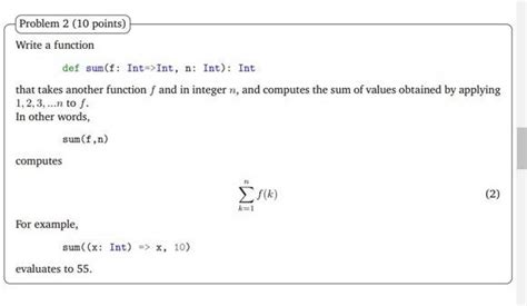 Solved The Program Is In Scala And The Function Template Is