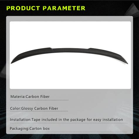Bmw G20 Carbon Fiber Rear Trunk Spoiler Wing Lip