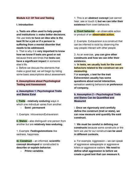 Module 4 2 Of Test And Testing Module 4 Of Test And Testing I Introduction A Tests Are