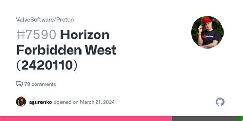 Horizon Forbidden West 2420110 · Issue 7590 · Valvesoftwareproton · Github